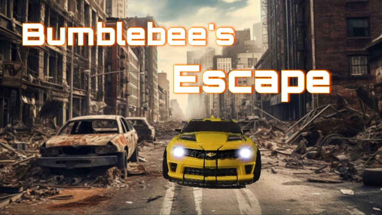 Transformers bumblebee escape stop motion green screen test - YouTube