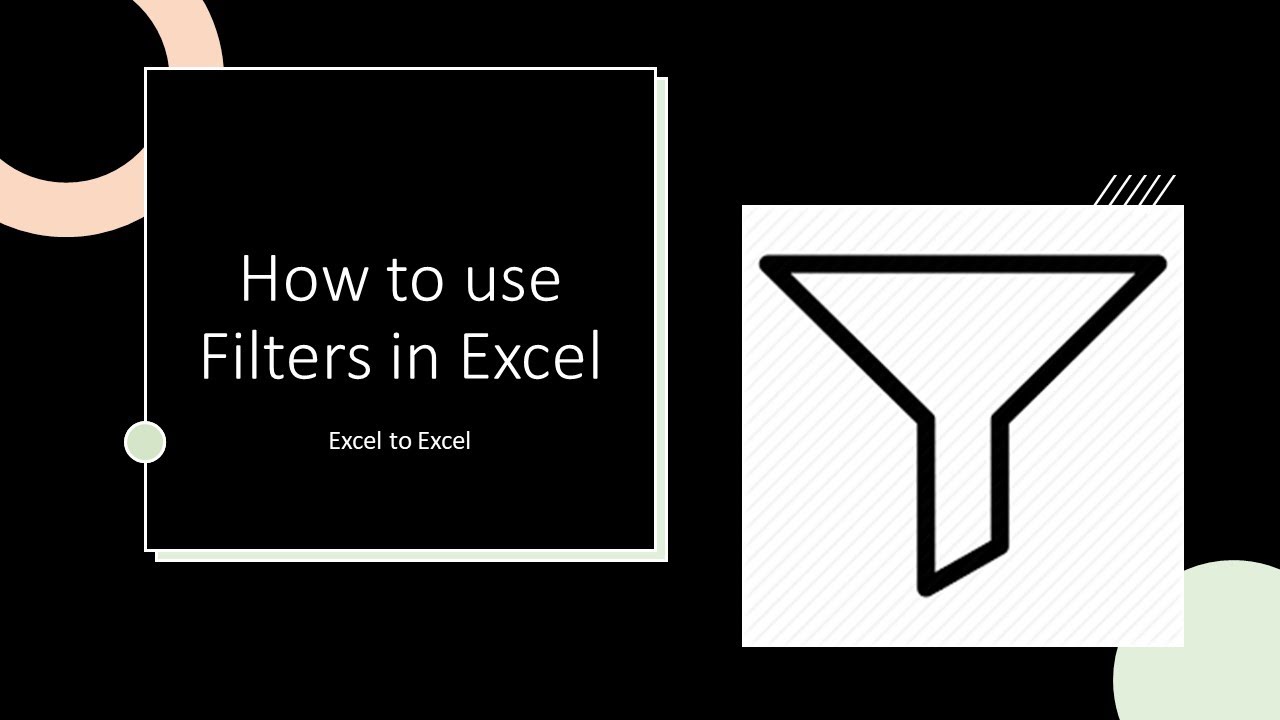 Basics of Filters : & Apply a filter to an existing filter - YouTube