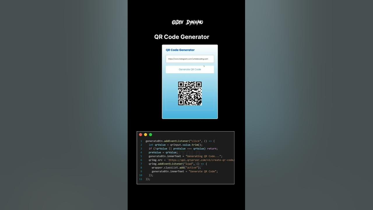 Qr Code Generator Html Css Csscoding Javascript Hover Qr Code Subscribe
