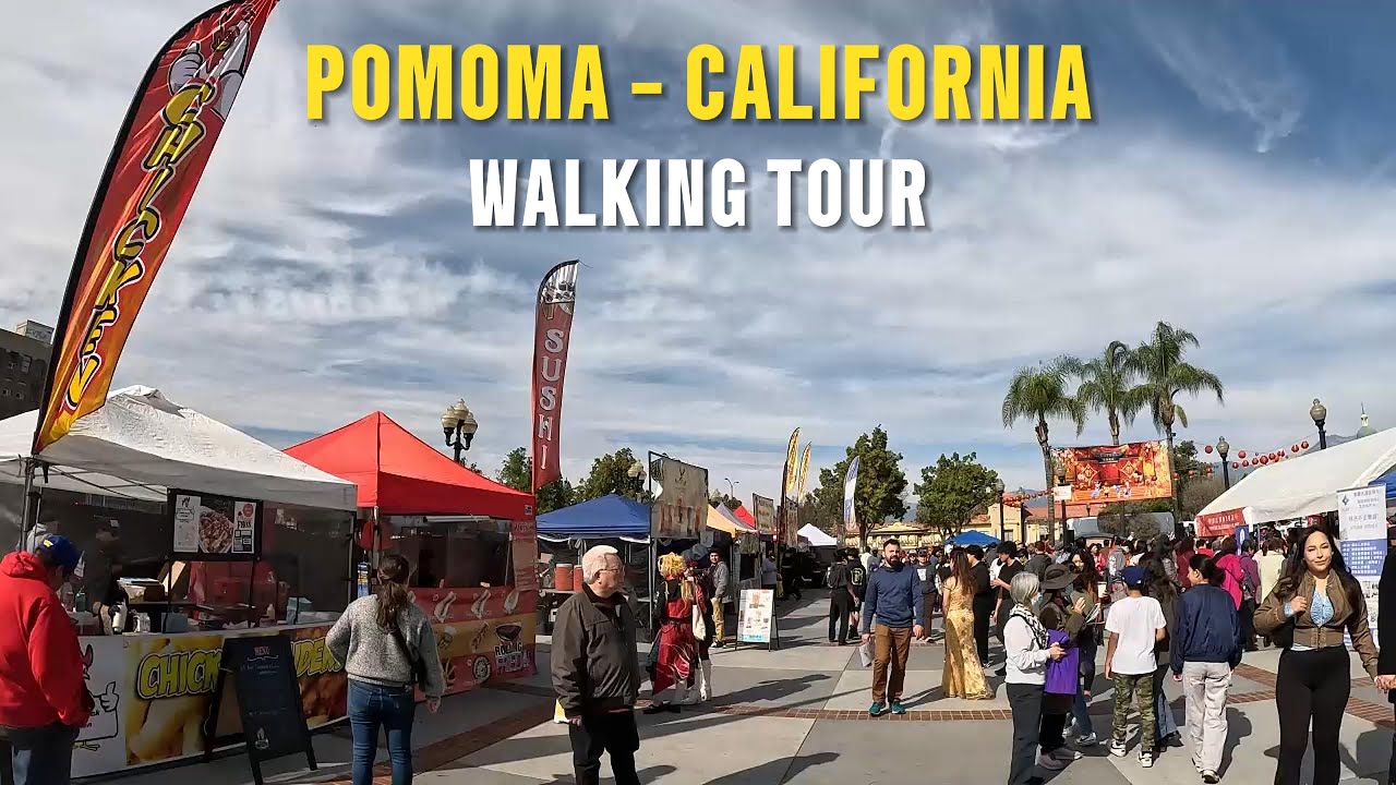 POMONA, CALIFORNIA WALKING TOUR 4K | DOWNTOWN POMONA | - YouTube