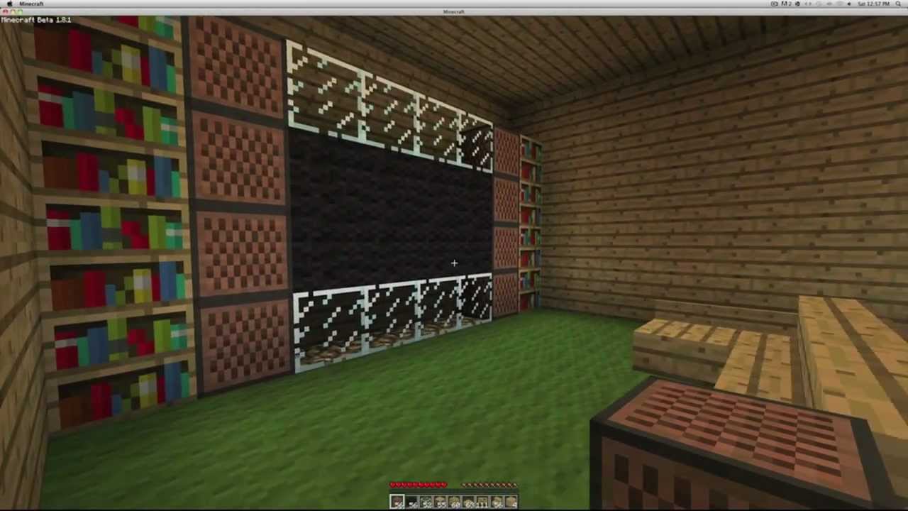 Minecraft How to Build Home Theater - YouTube