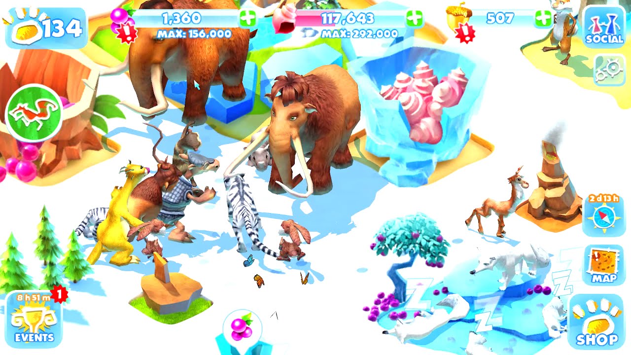 Ice Age Adventures Elli rescue and 3 more animals - YouTube