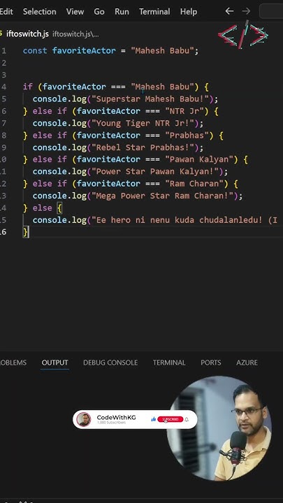 🤔 If Statements vs. Switch Statements: Efficiency Battle! ⚡| #javascript #codewithkg - YouTube