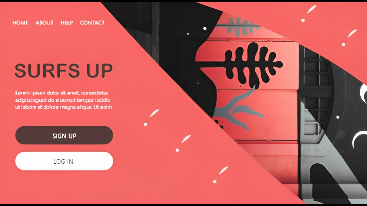 Surf Website UI/UX Landing Page Design - YouTube
