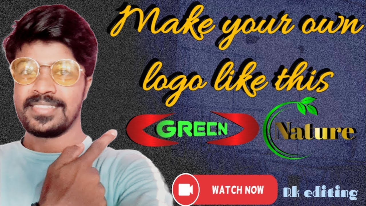 HOW TO MAKE LOGO BY USING SIMPLE METHOD || RK EDITING TUTORIAL 2023 ...