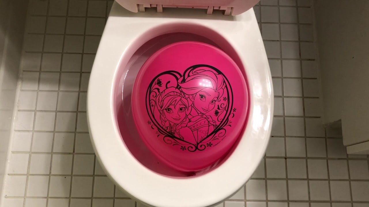 Will it Flush? - Disney Frozen Balloon - YouTube