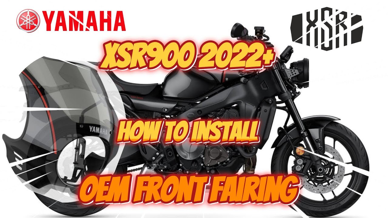 Yamaha XSR900 2022+ HOW TO INSTALL The OEM Front Fairing - YouTube