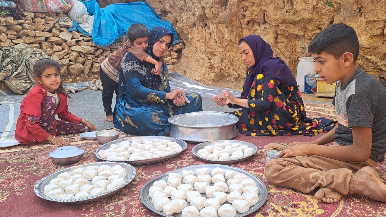 How to prepare curd by nomadic women, part 3 - YouTube