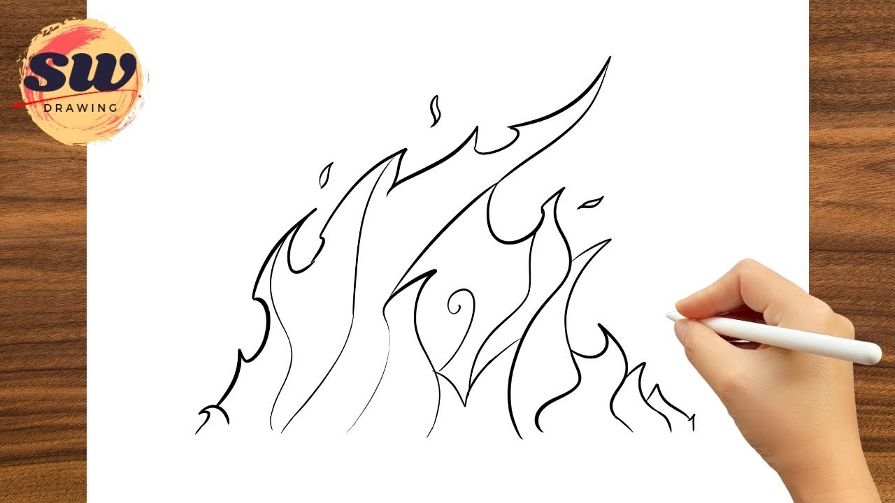 How to Draw Flame - YouTube