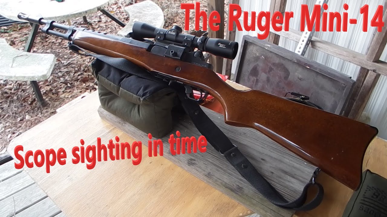 Sighting in the Ruger Mini-14 - YouTube