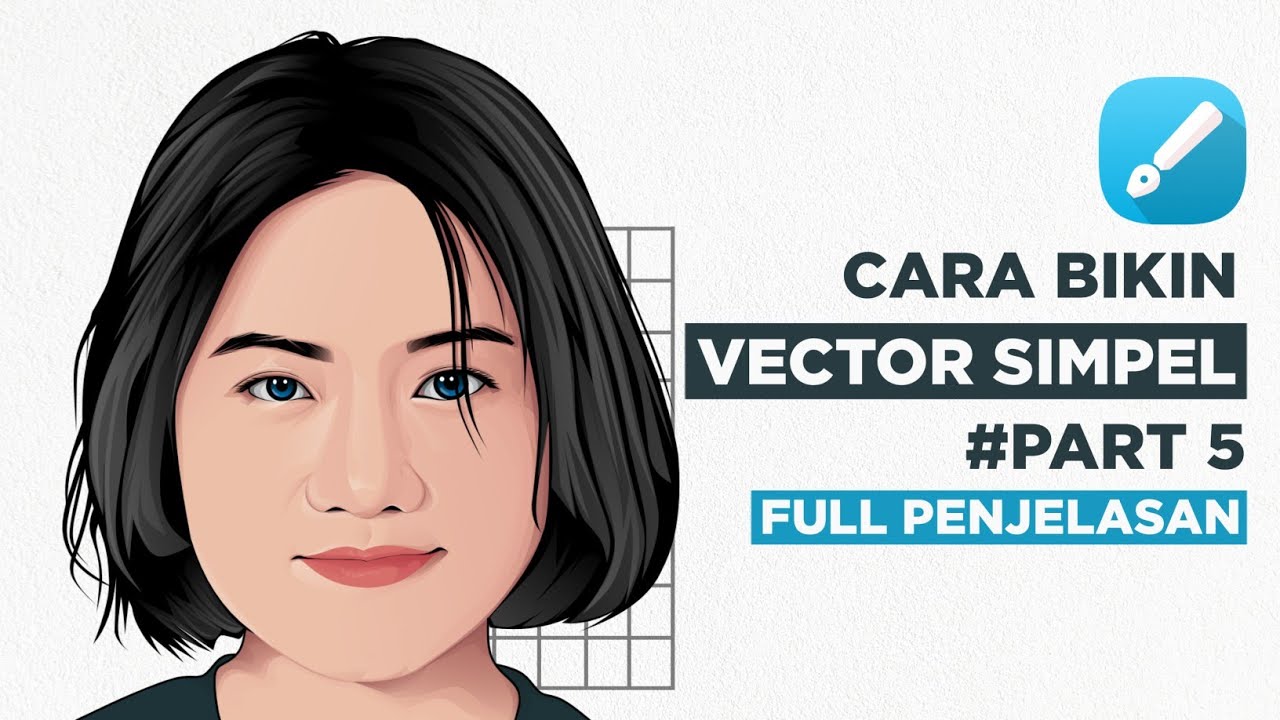 Tutorial Vector Infinite Design Pemula | Bagian 5 - Vector Wajah - YouTube