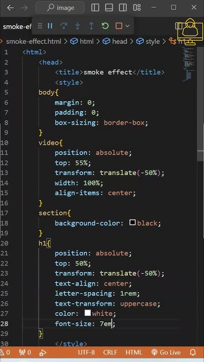 Smoke Effect ON the Text Using Html and CSS || code road #beginners #coding #html #css - YouTube