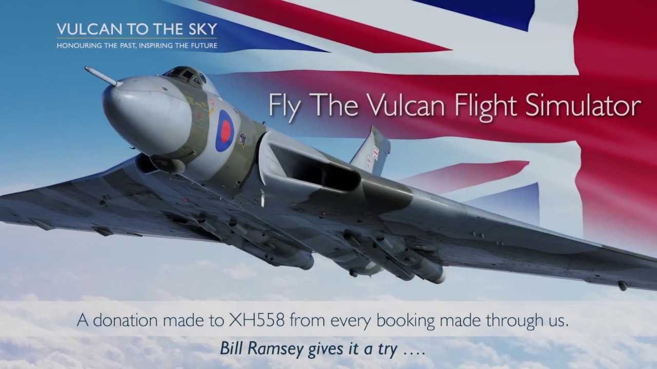 Bill Ramsey flies the Vulcan Flight Simulator - YouTube