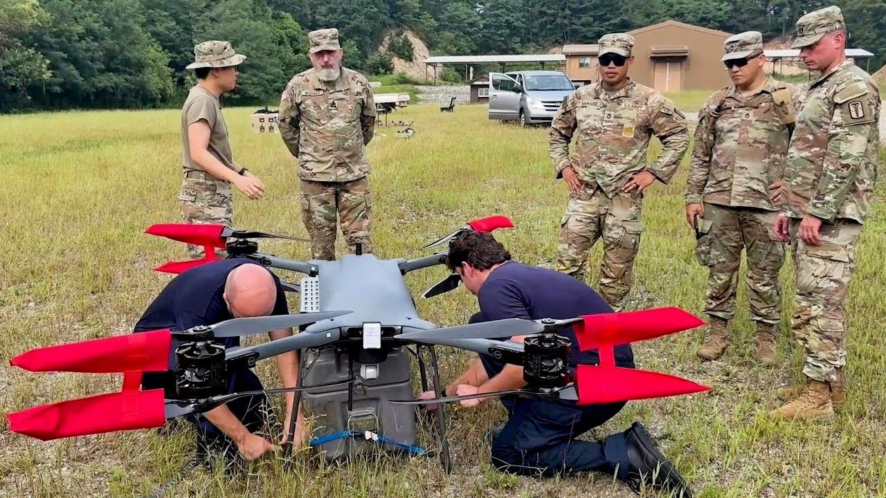 U.S. Army: Joint drone training in Republic of Korea. - YouTube