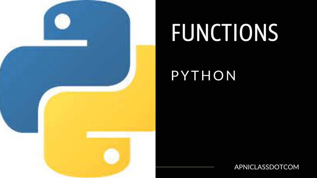 Python Tutorials Functions Youtube