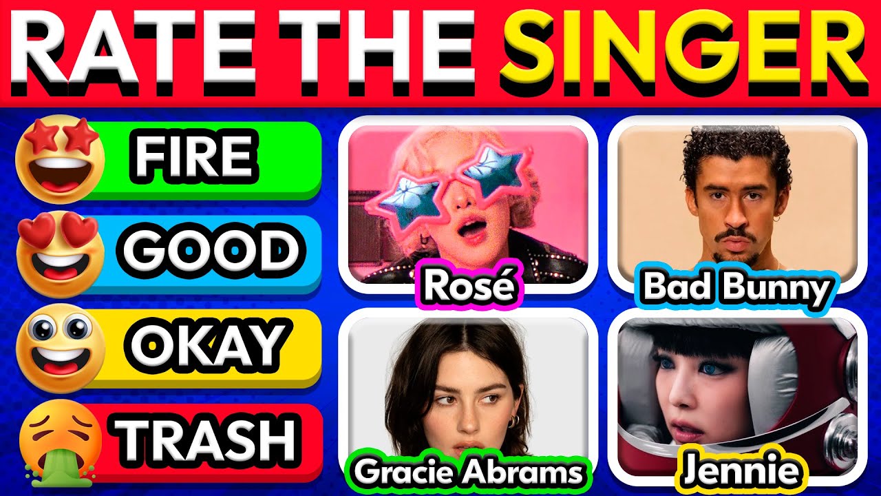 Rate the Singer 🎤 2025 Hottest Singers & Bands Tier list Challenge ...