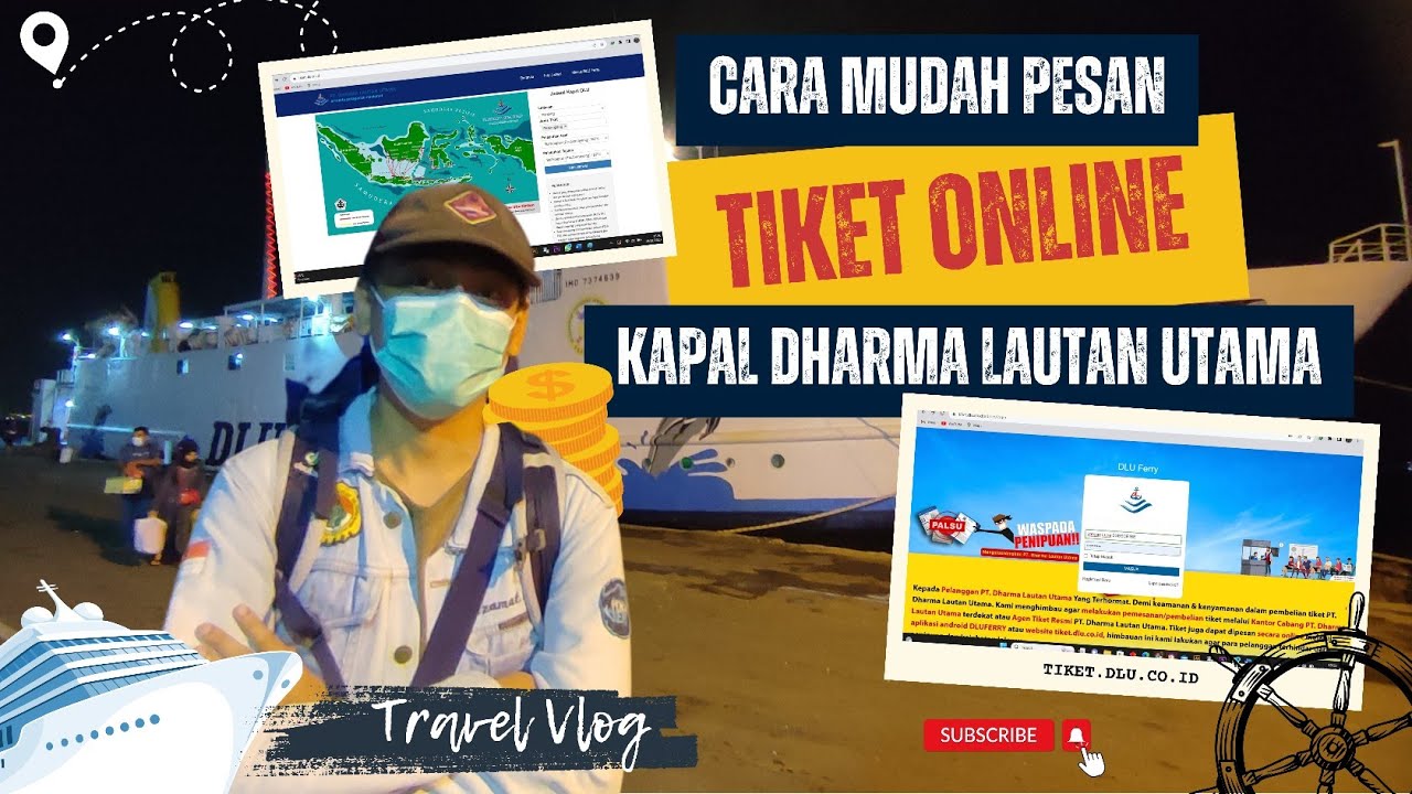 Cara Pesan Tiket Kapal Dharma Lautan Utama Online - YouTube