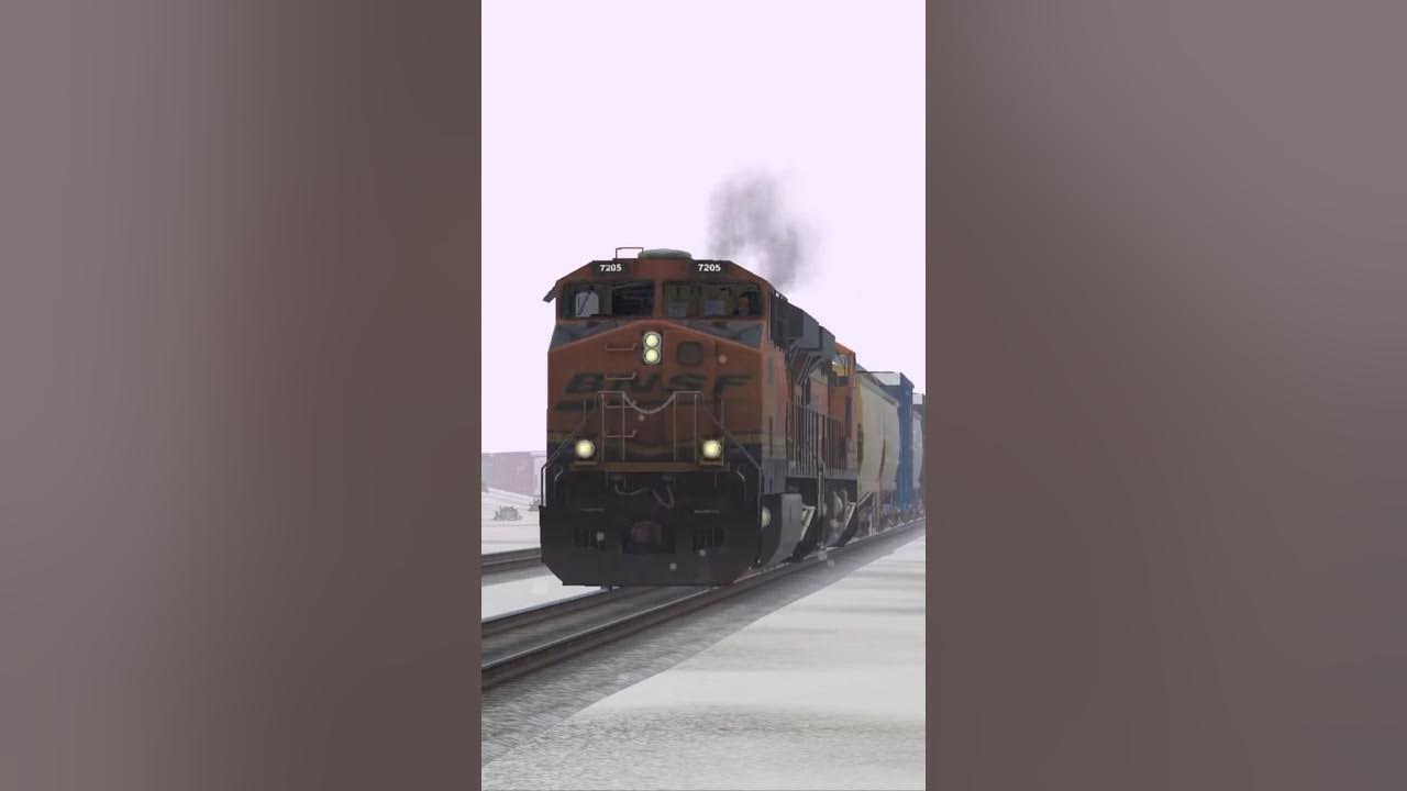 BNSF 7205 + BNSF 8000 GE ES44DC - YouTube