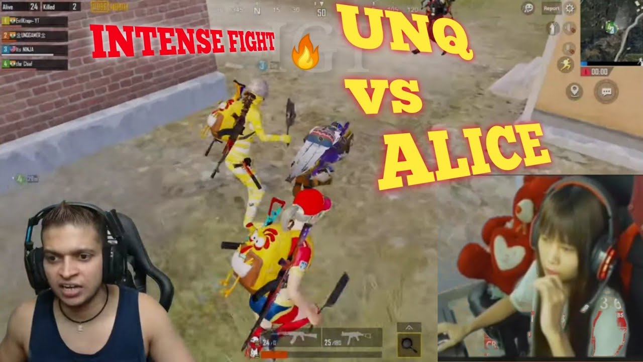 UNQ Gamer Vs Alice Gaming 🔥Intense Fight🔥 | UNQ VS ALIES |indian gaming ...