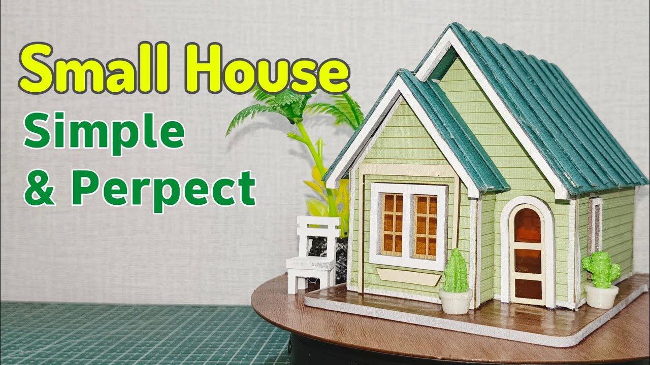 Cardboard Small House easy - YouTube