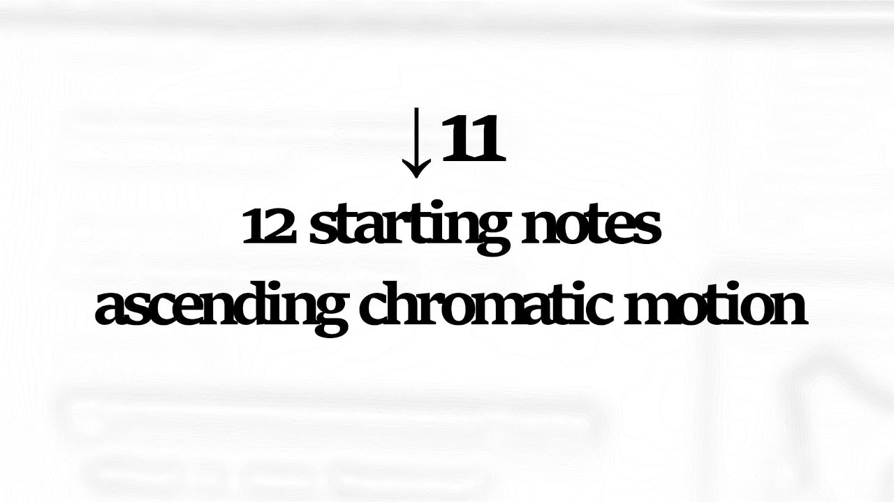 ↓11 - 12 starting notes_ascending chromatic motion - YouTube