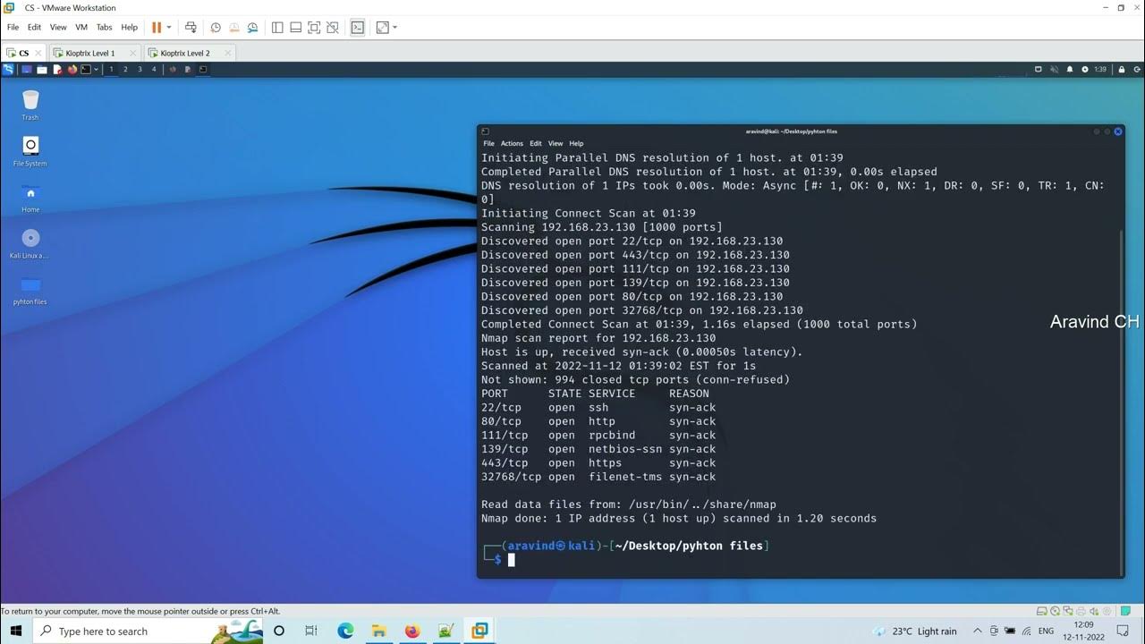 how to perform tcp connection scan with nmap in Kali Linux - YouTube