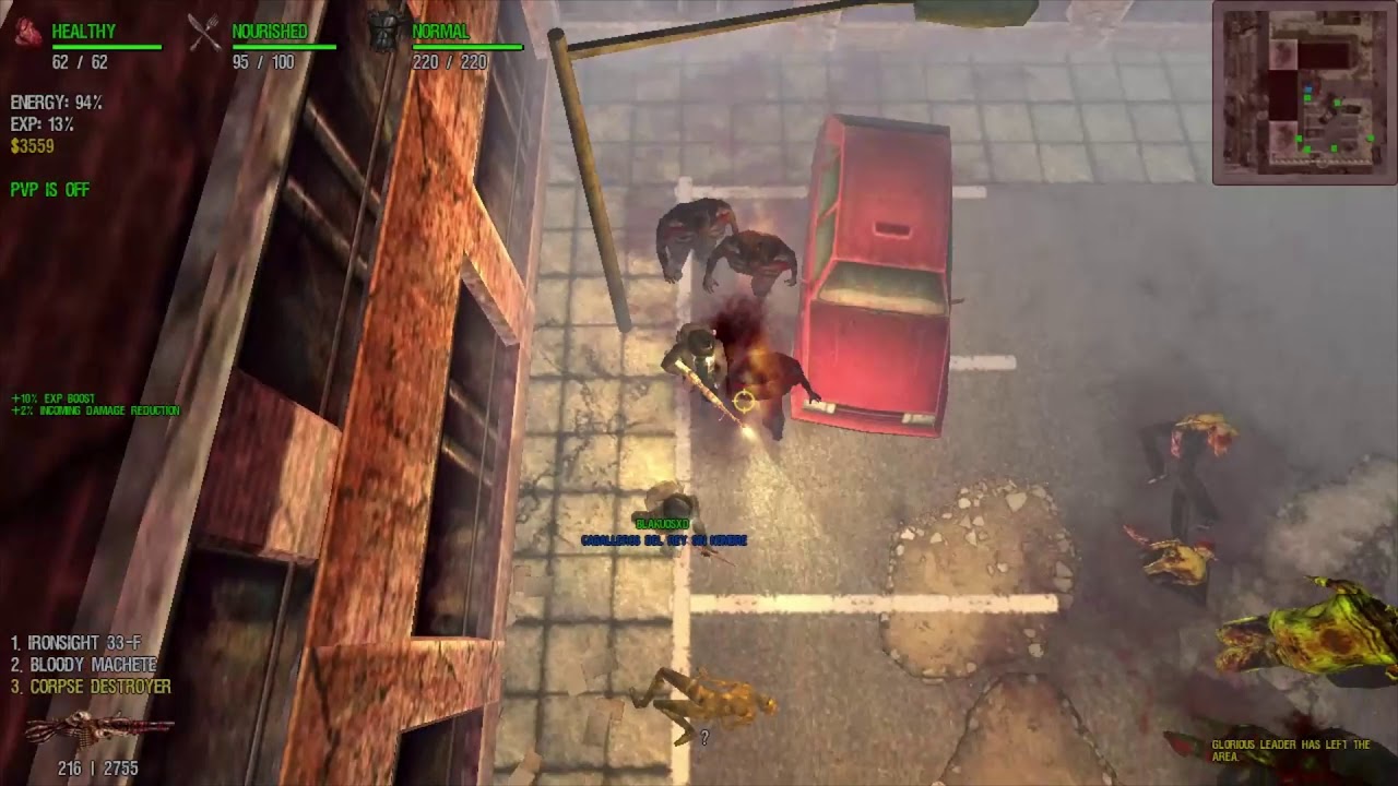Dead Frontier Corpse Destroyer Vs Flaming Rumblers - YouTube