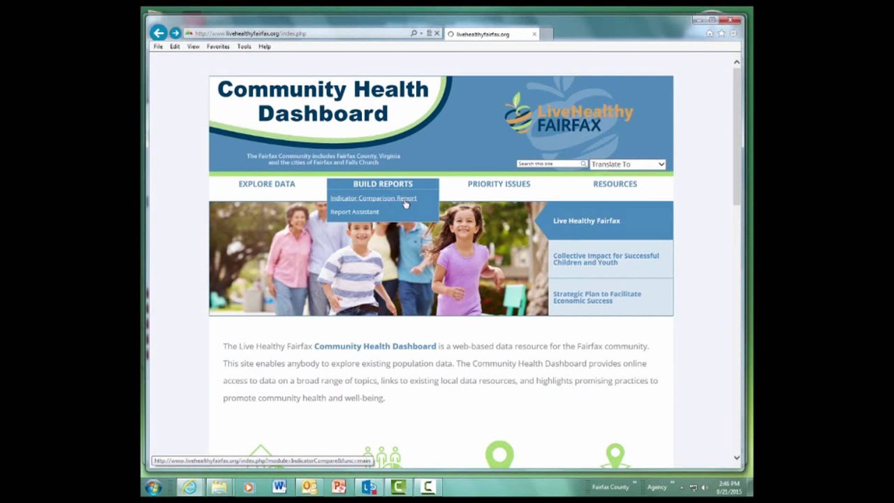 Using the Community Health Dashboard - YouTube