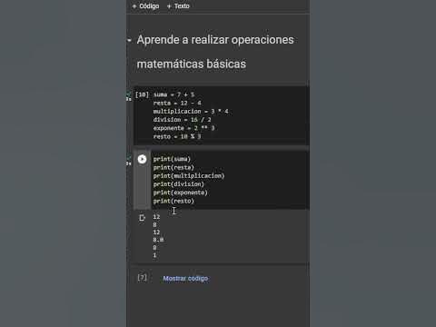 ¿Cómo Realizar Operaciones Matemáticas Básicas en Python? - YouTube