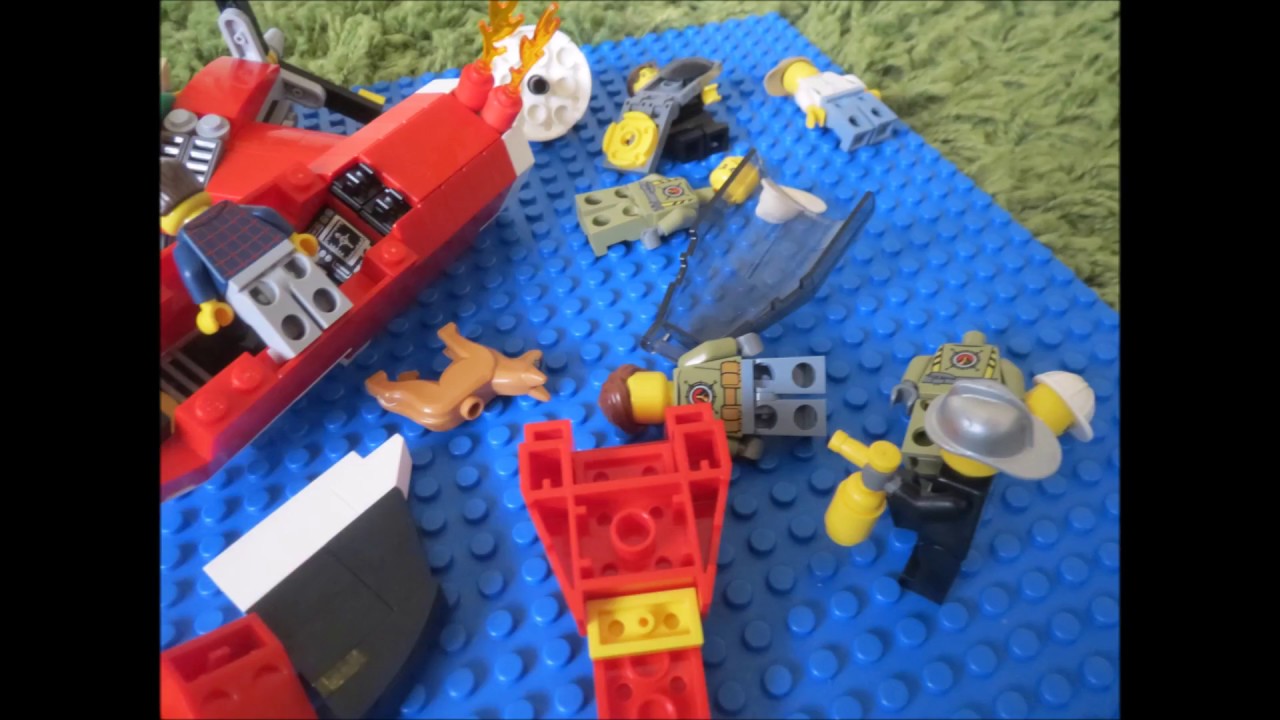 LEGO Plane Crash - YouTube
