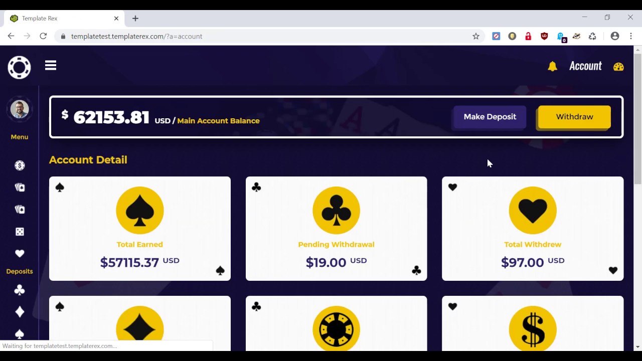 HYIP Templates For Gold Coders - Template TR015 - YouTube