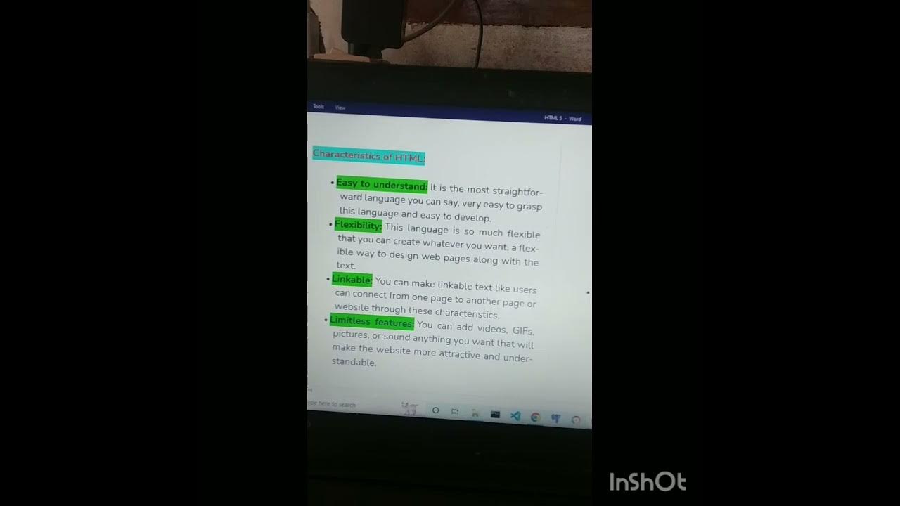 Characteristics of HTML 5 - YouTube