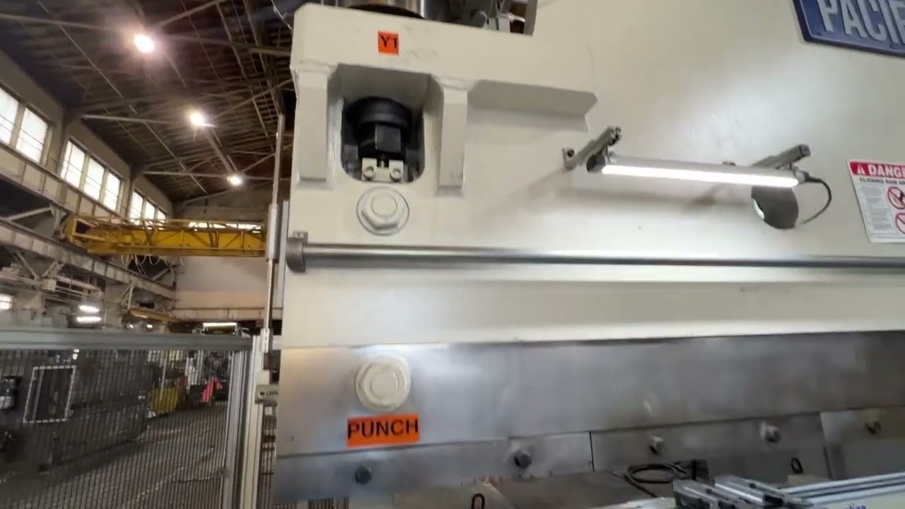 Pacific FK-500-12 500-Ton x 12' DNC Hydraulic Press Brake - YouTube