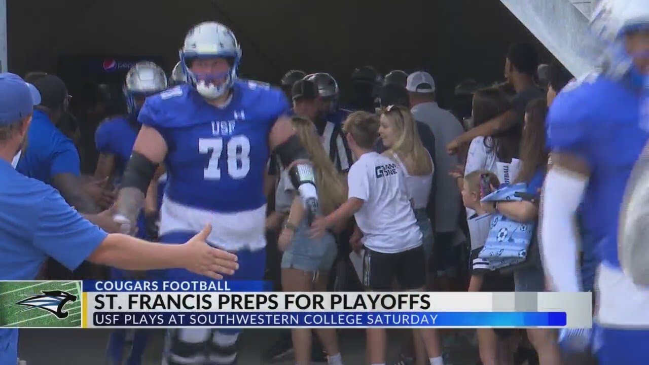 Saint Francis football preps for first playoff game since 2019 - YouTube