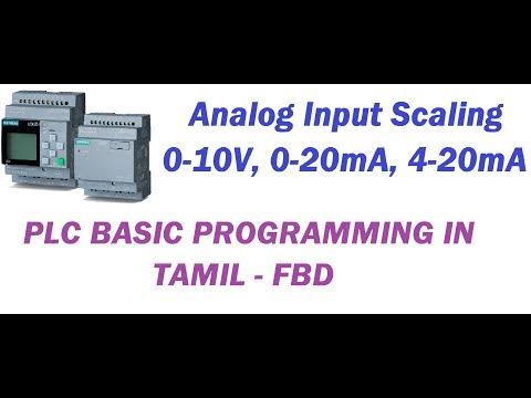 ANALOG INPUT SCALING - SIEMENS LOGO PLC /TAMIL / 0-10V/0-20mA /4-20mA - YouTube