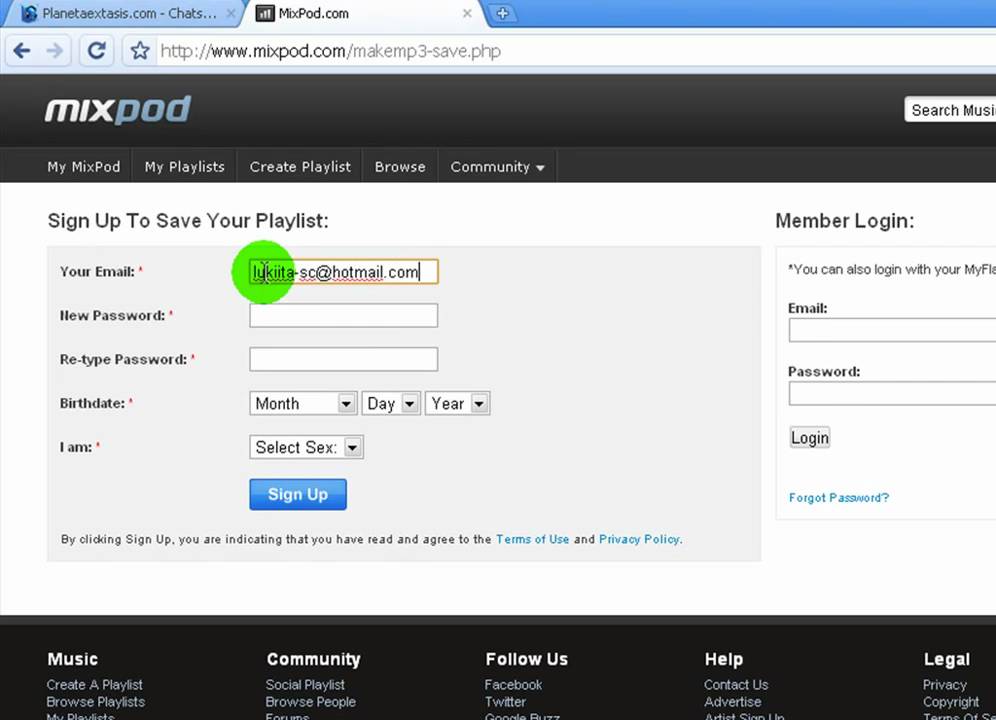 como poner musica de mixpod - YouTube