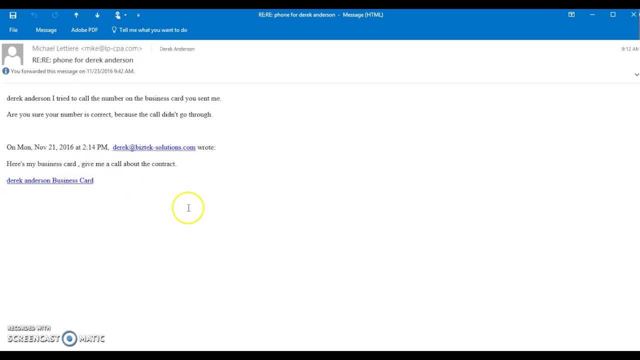 Malicious Email Link Hover - YouTube