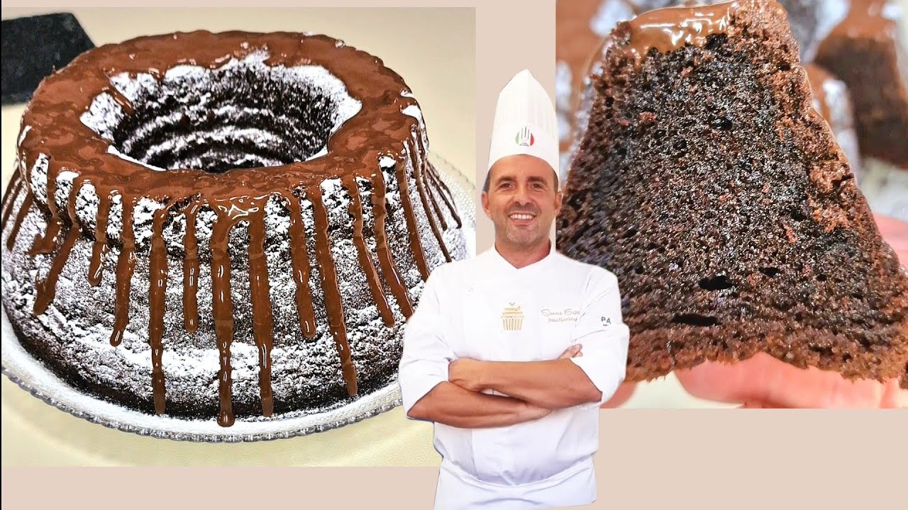 TORTA "VESUVIO" SOFFICE AL CIOCCOLATO .Ricetta facile con avanzi di ...