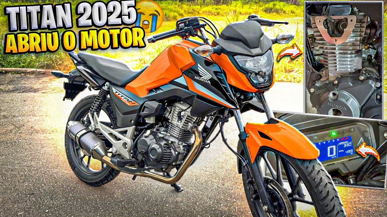 TIVE QUE ABRIR O MOTOR DA TITAN 2025 COM 499KM RODADOS 😭 - YouTube