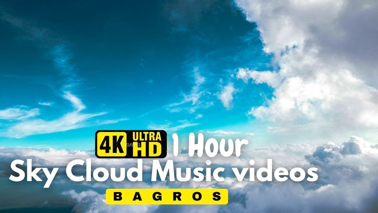 The Sky 4K Video Beautiful Relaxing Music • Sky Cloud Nature & Violin ...