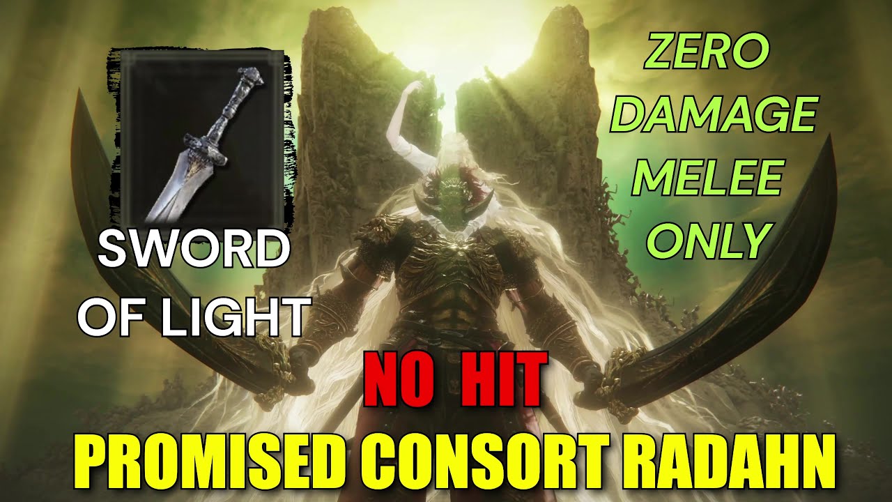 Promised Consort Radahn - No Hit - Sword Of Light - Elden Ring DLC ...