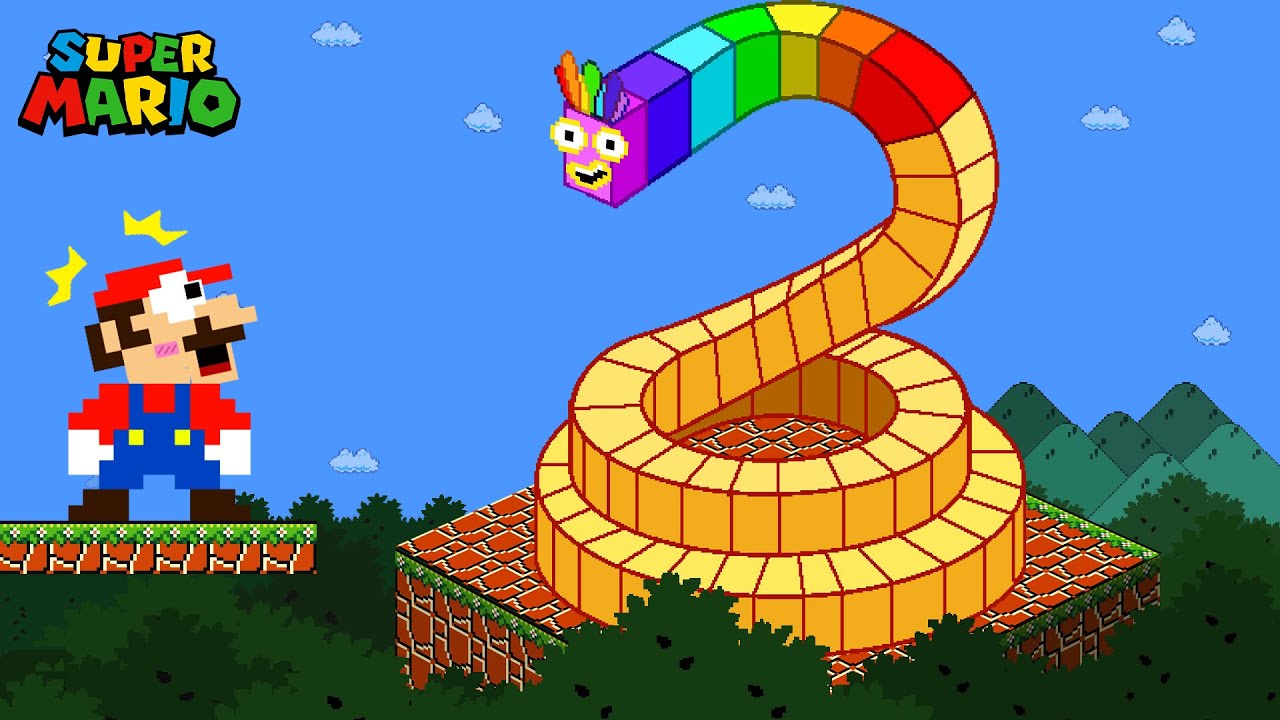Numberblocks Snake Calamity Maze #2 | Numberblocks Snake's Mario Rescue ...