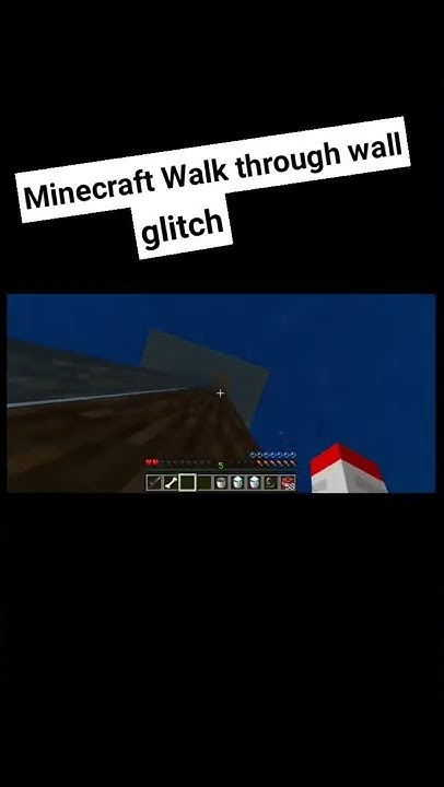 Minecraft walk through wall glitch #short - YouTube