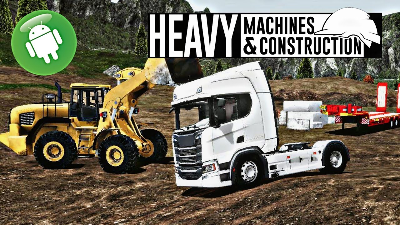 NOVO JOGO DE CAMINHÃO E MÁQUINAS PESADAS PARA ANDROID - HEAVY MACHINES & CONSTRUCTION!!! - YouTube