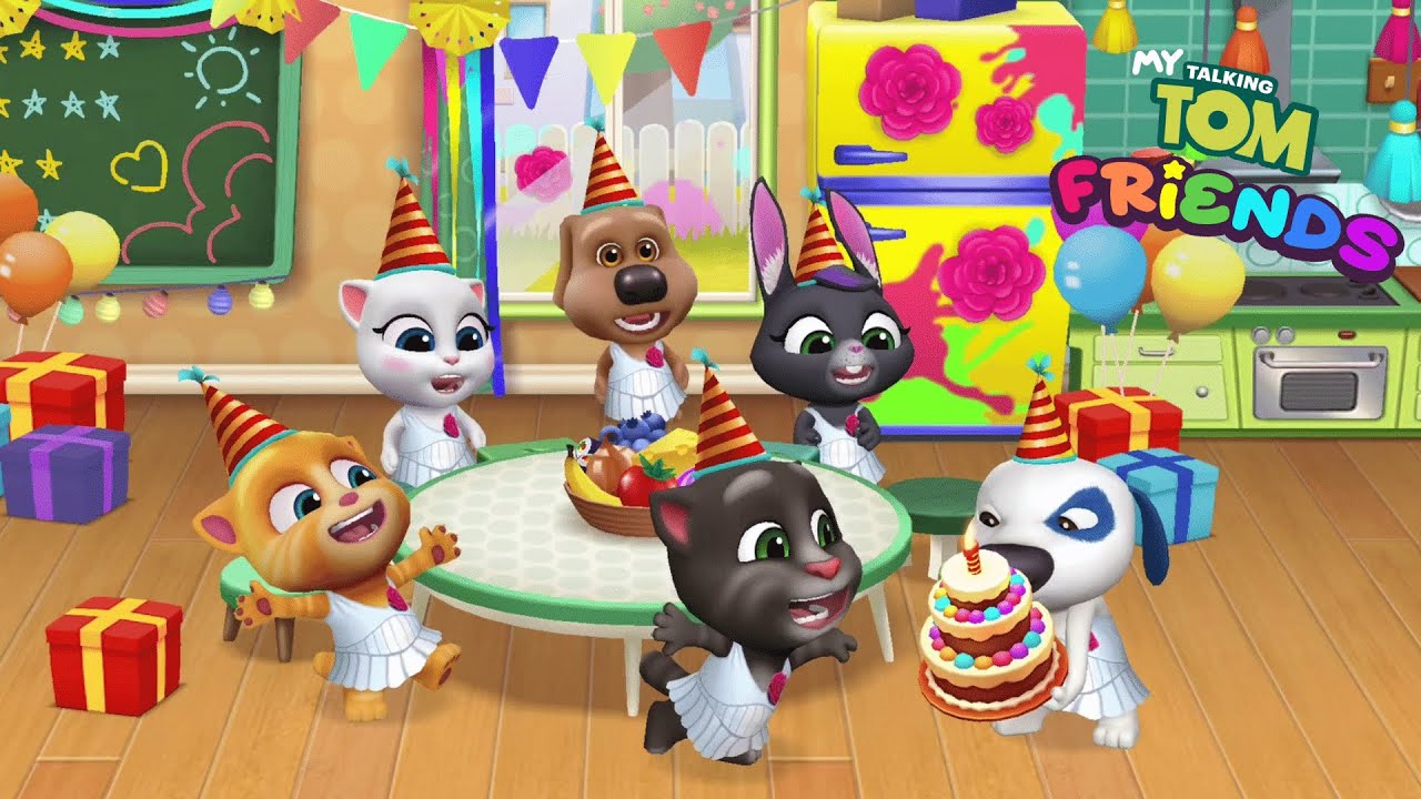 🎬👱‍♀️Movie Star Dress & Blonde Hair - My Talking Tom Friends Gameplay ...