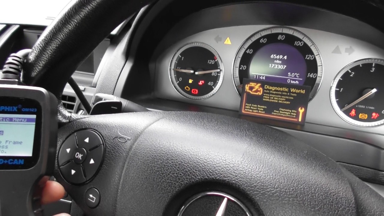 P0107 MAP Mercedes C Class Engine Light OM123 - YouTube