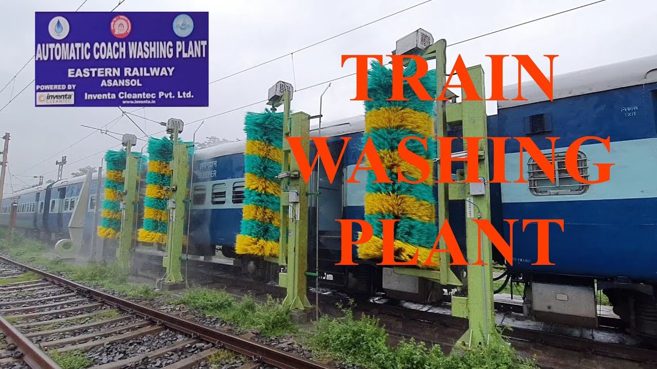 Train Washing Plant - YouTube