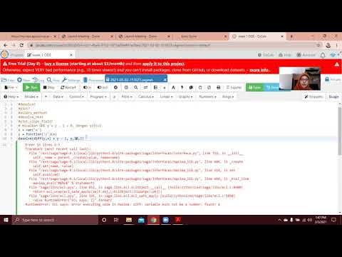 ODE orde 1 - COCALC (SAGEMATH): desolve - YouTube