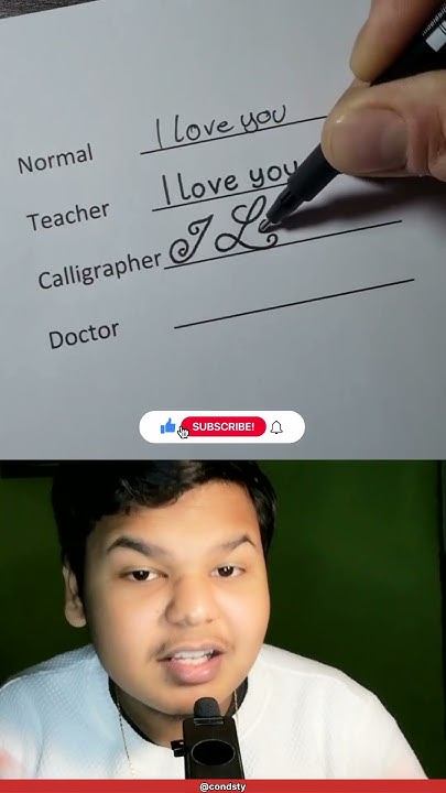 How to write I love you ||#shorts - YouTube