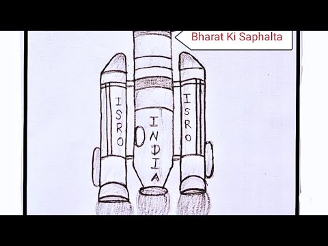 How to draw Chandrayaan-3 | Isro chandrayaan drawing - YouTube